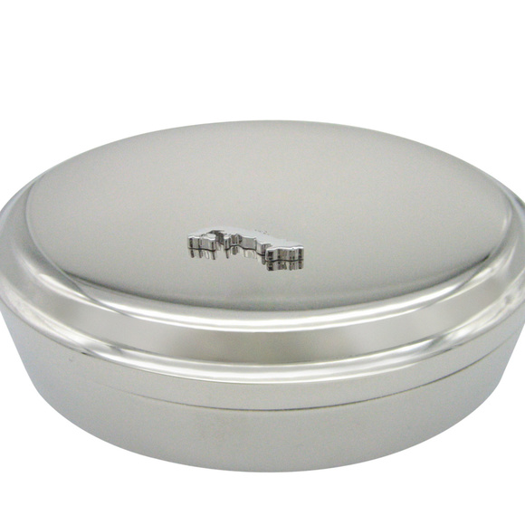 Kiola Designs | Other | Cuba Map Shape Pendant Oval Trinket Jewelry Box ...